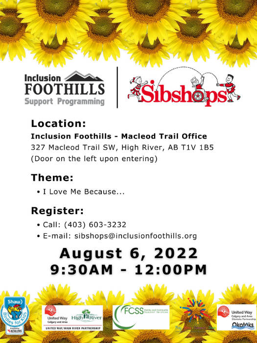 Sibshops August 2022 | Inclusion Foothills Association